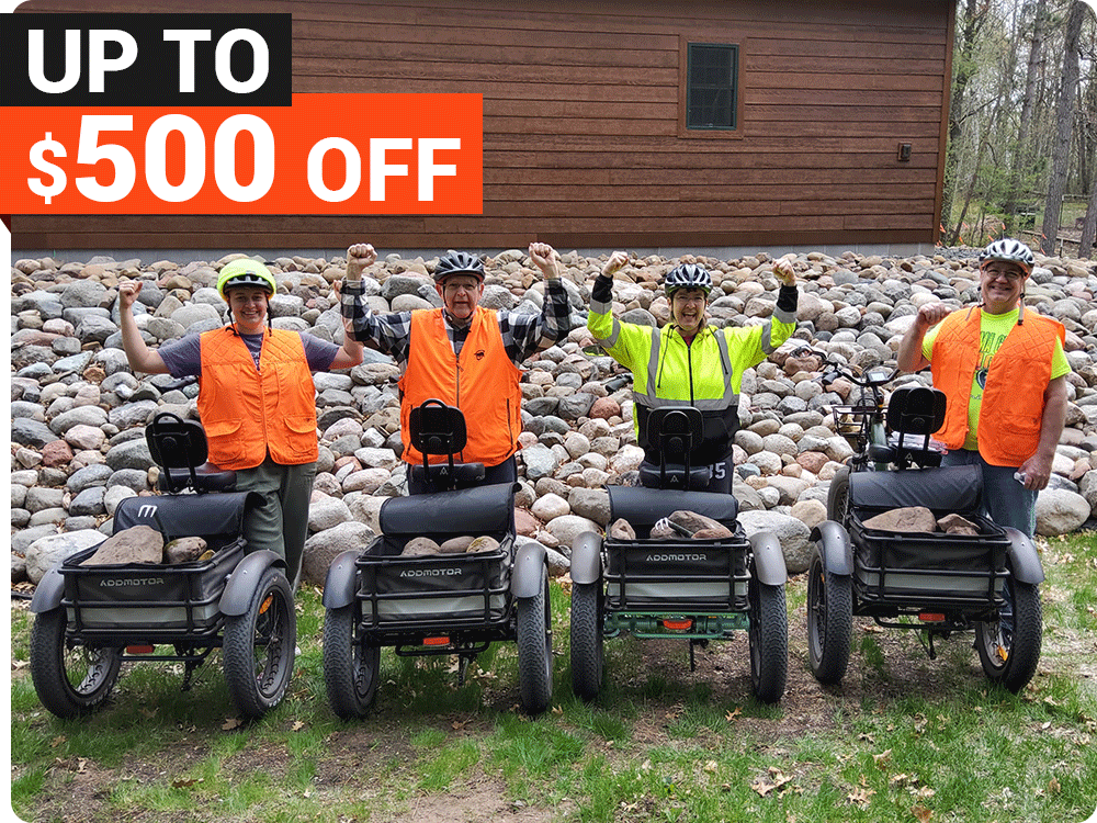 Addmotor Electric Trike, Safe, Style, Stable