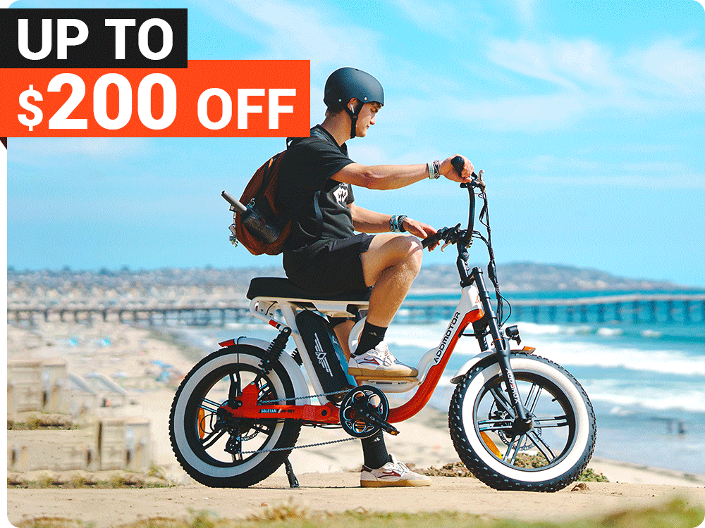 Addmotor Electric Beach Bike, the Best Cruiser Moped Bike.