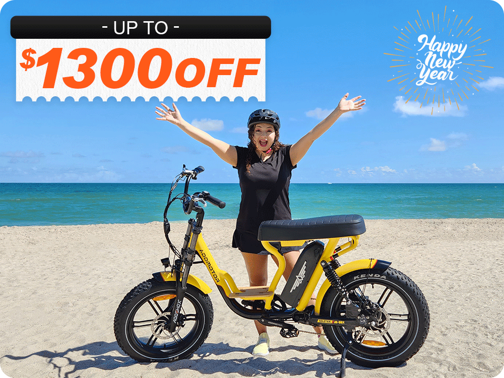 Addmotor Electric Beach Bike, the Best Cruiser Moped Bike.