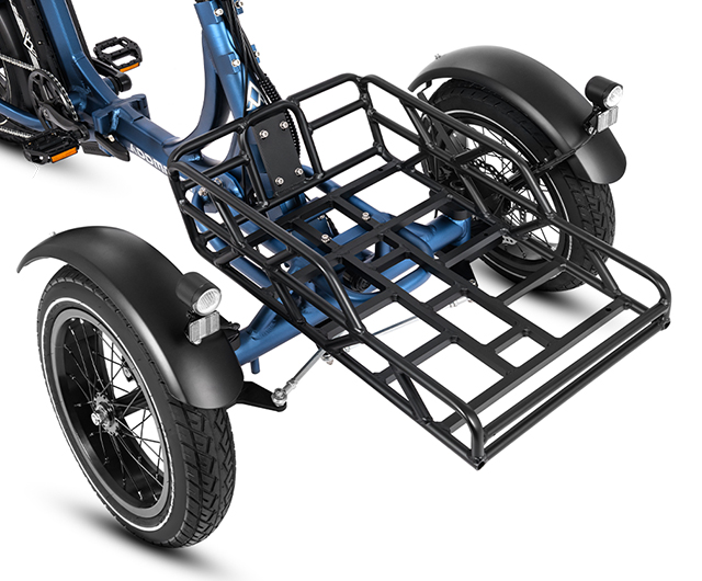 Addmotor SPYTAN M-320 Blue Reverse Trike Duel Front Wheels - eBike Shop USA