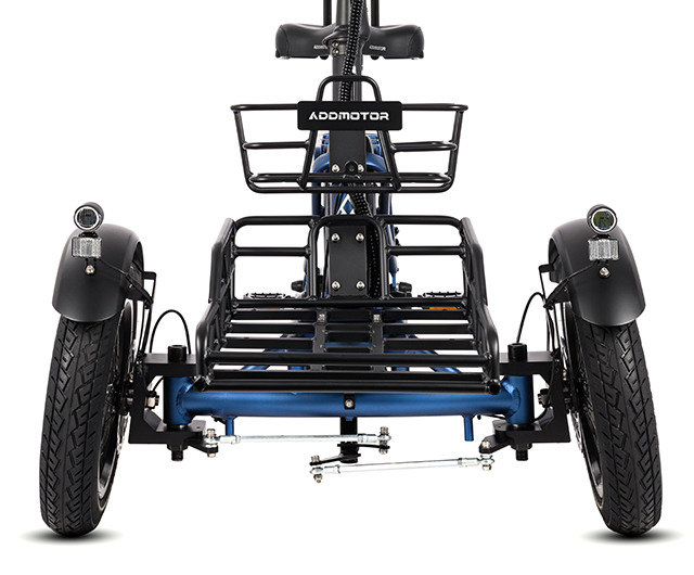 Addmotor SPYTAN M-320 Blue Reverse Trike Duel Front Wheels - eBike Shop USA