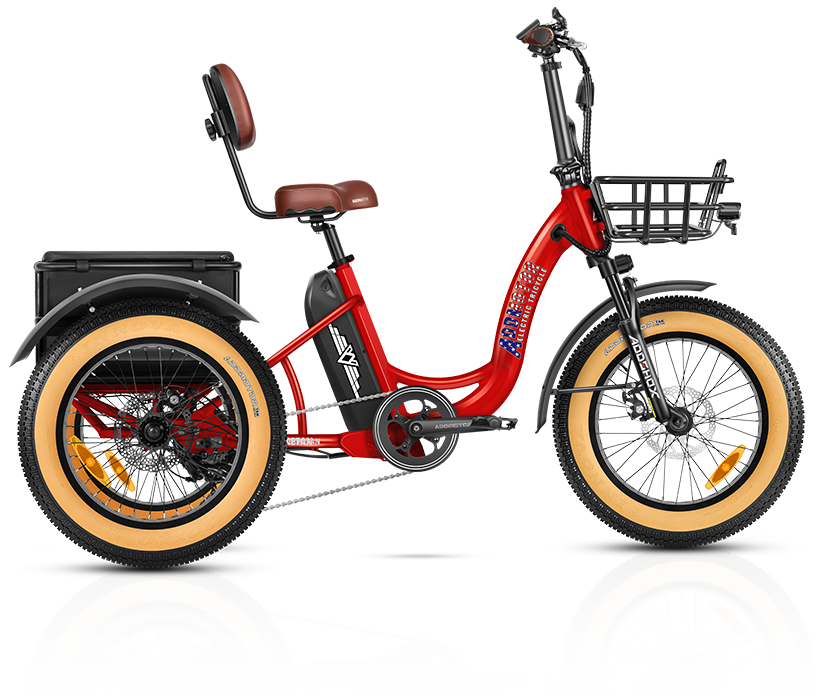 TRIKETAN M-330 electric trike longer range, 6 shining colors