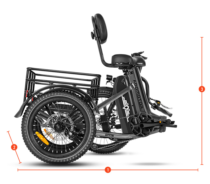 Citytri E-310 Plus Folding eTrike,Under $2000