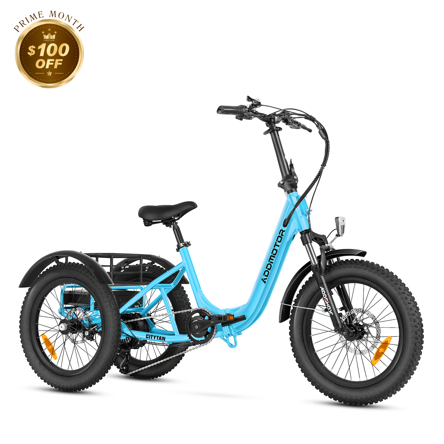 Addmotor Citytan M-315 Folding Electric Trike | Compact But Powerful